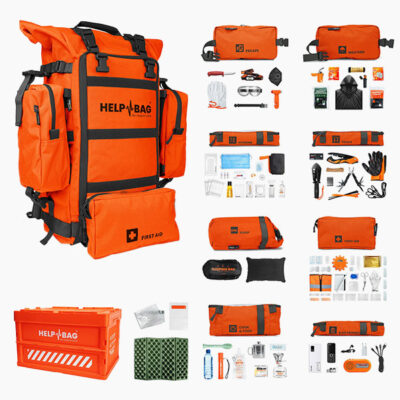 Notfallrucksack gefüllt - alles sofort griffbereit für Notfälle